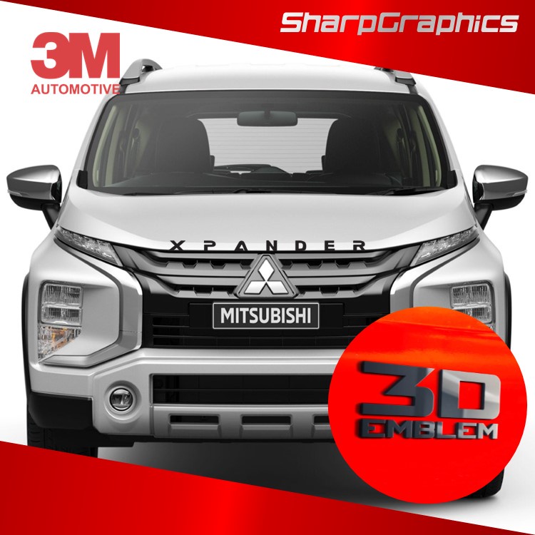 Mitsubishi XPANDER XPANDER CROSS 3D Hood Emblem Set | Shopee Philippines