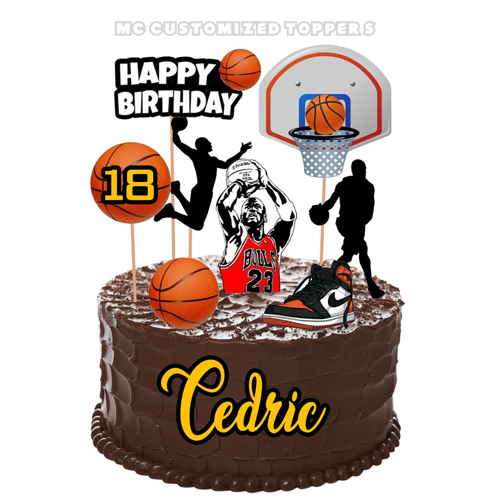 basketball Chicago bulls theme cake topper | Shopee Philippines