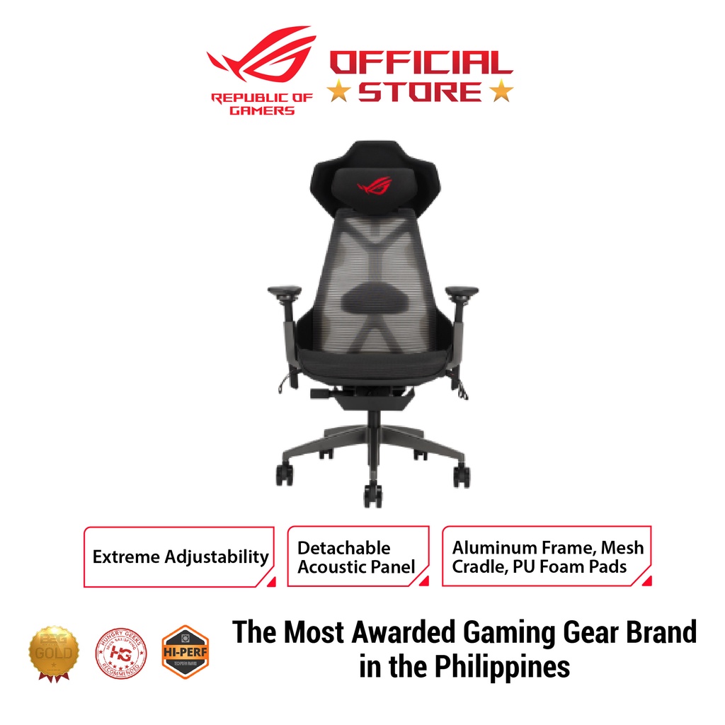 Asus ROG Destrier Ergo with Versatile Seat Adjustment & Durable Class 4 ...