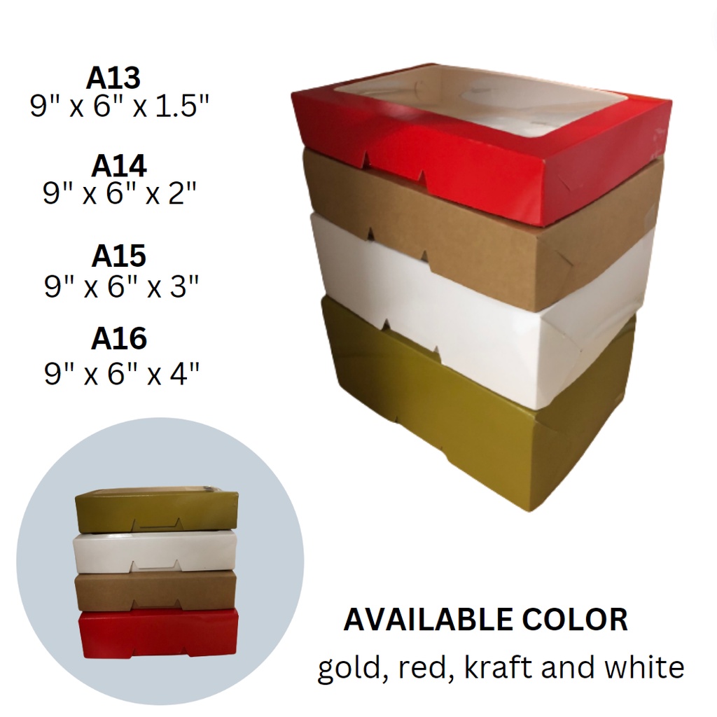 20pcs 9x6 Brownies Box / Pastry Box | Shopee Philippines