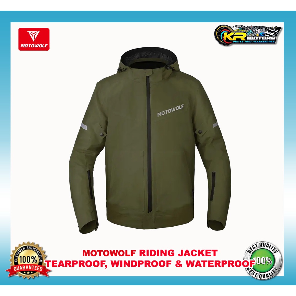 Motowolf Breathable Riding Jacket #0520 Windproof & Waterproof, Riding ...