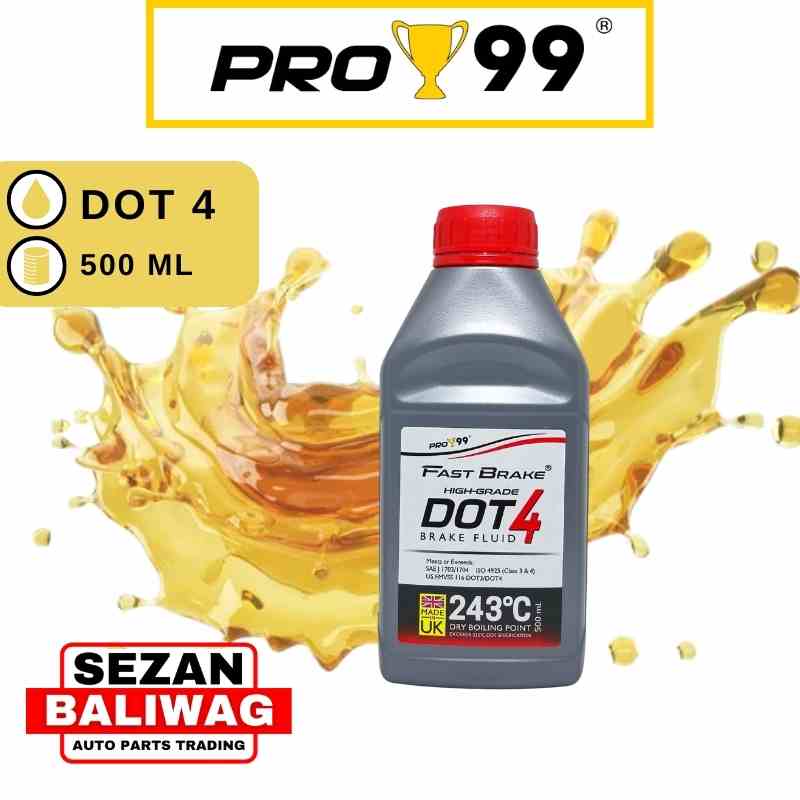PRO99 BRAKE FLUID DOT 4 500 ML PBF4-8190-500 | Shopee Philippines