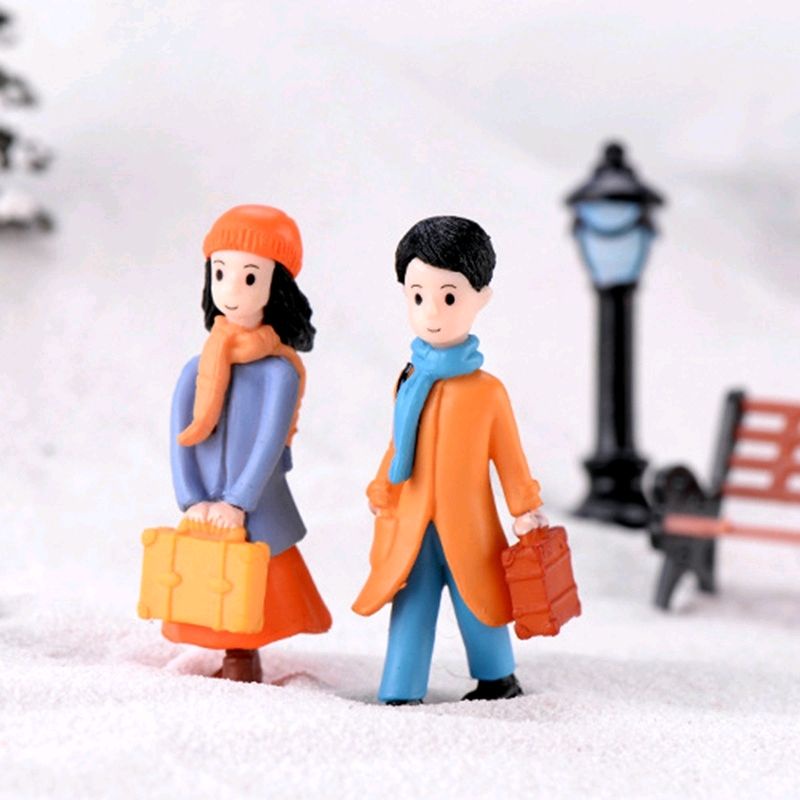 1pc Mini People Girl Boy Human Figure Travel Couple Fairy Garden ...