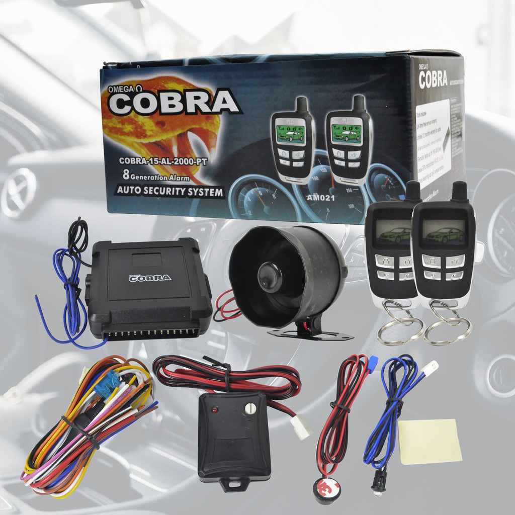 [4643]OMEGA COBRA by Winland Car Auto Security Alarm System AM021 8 ...