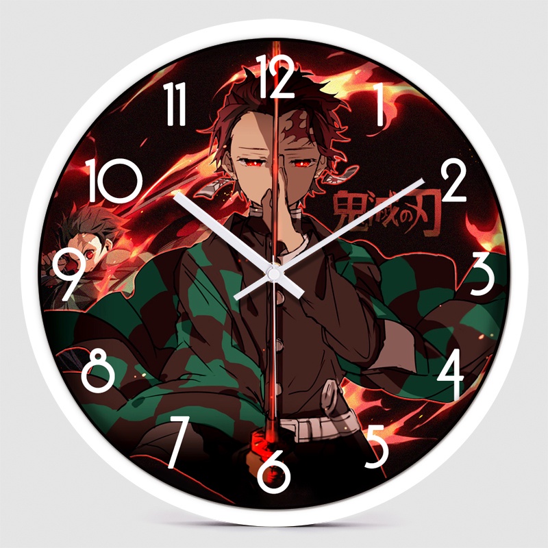 [Ready Stock] Demon Slayer Wall Clock Anime Peripheral Kitchen Door ...
