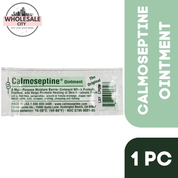 Calmoseptine (Zinc oxide + Calamine) Ointment sachet 3.5g SOLD PER ...