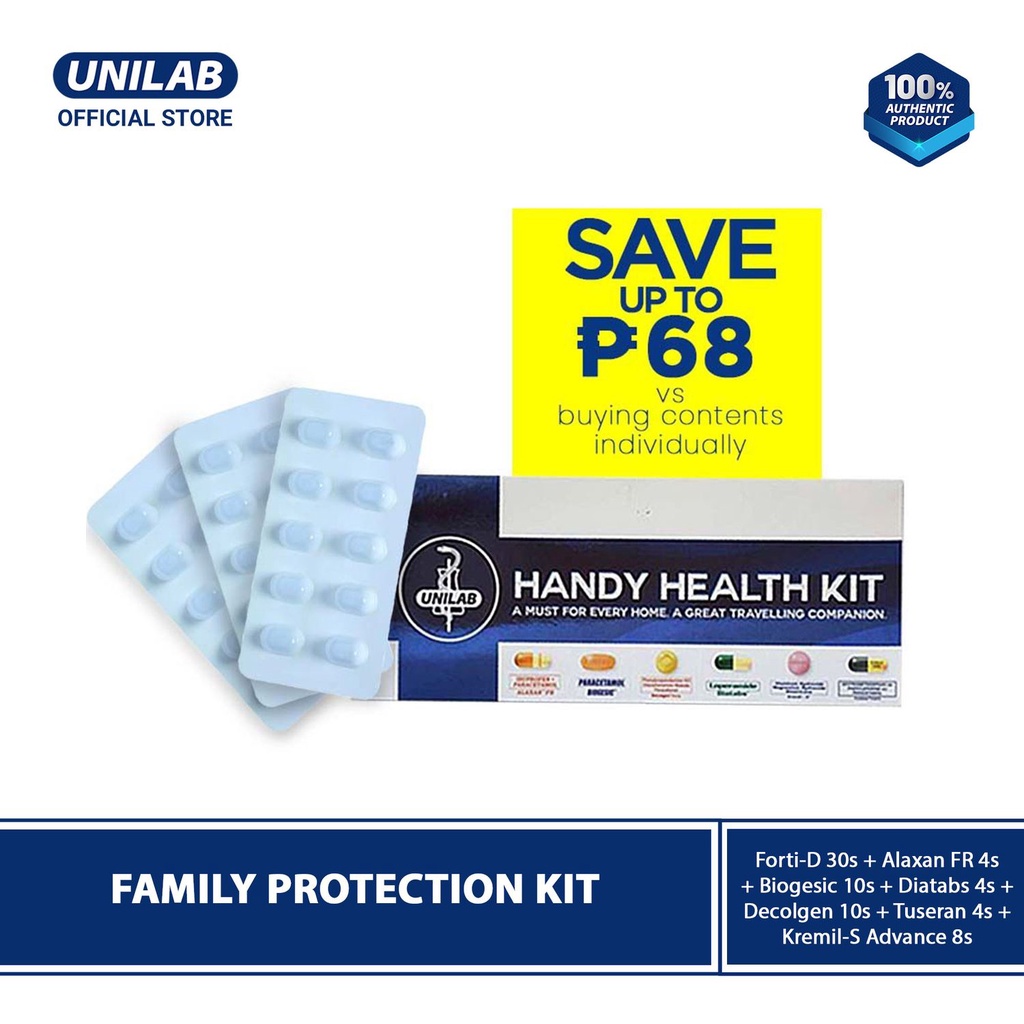 Family Protection Kit:Forti D with Pure Vitamin D 30s+Unilab Handy ...