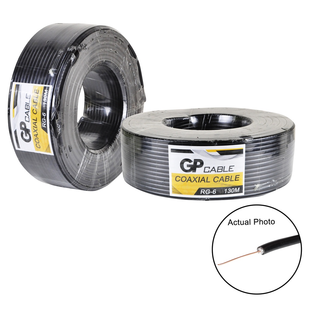 GP Cable RG6 Coaxial Cable 130 Meters RG6-GP130 | Shopee Philippines