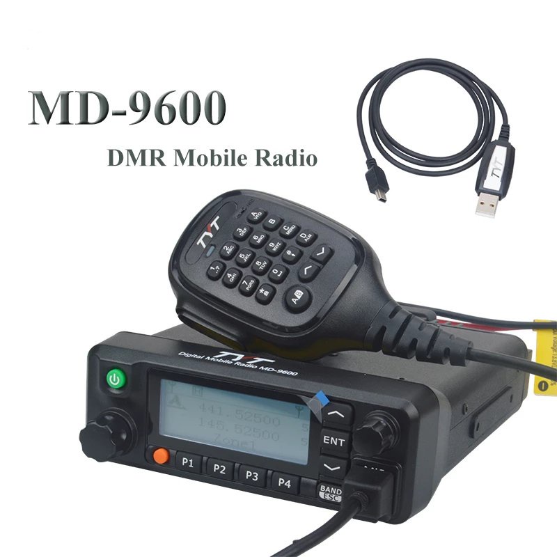 TYT MD-9600 50 KM Dual Band Mobile DMR Auto Digital Radio 136-174 / 400 ...