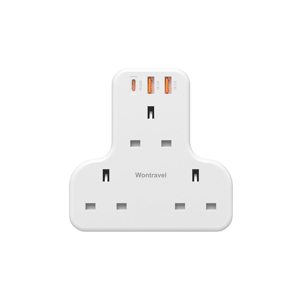 New arrival 3 Way 3 USB 20W PD UK 3 Pin Power Electric Extension Socket ...