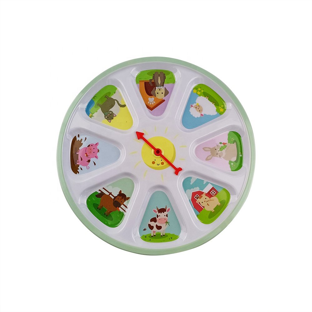 Spin Meal Plate Healthy Nutrition Melamine Plate for Picky Eaters the ...