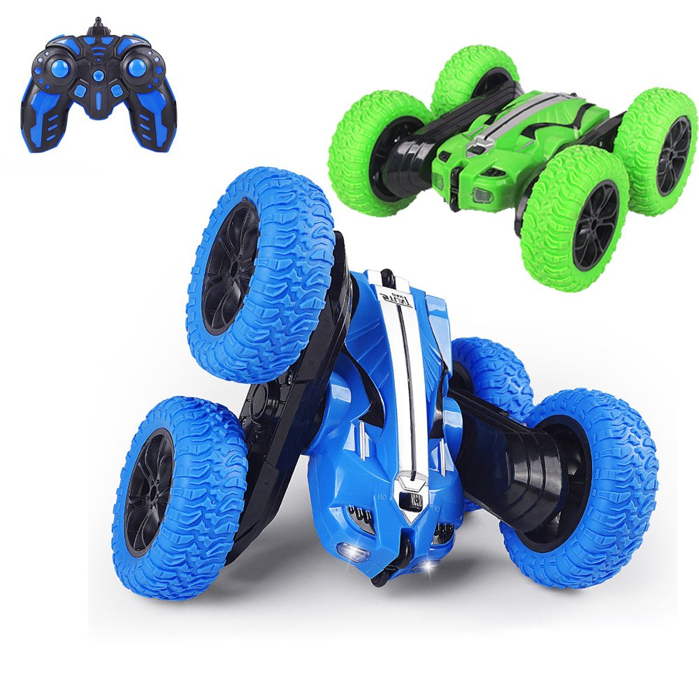 360 Degree Rotation Stunt Car RC Toy Rechargeable Double-Sided 3D Flip ...
