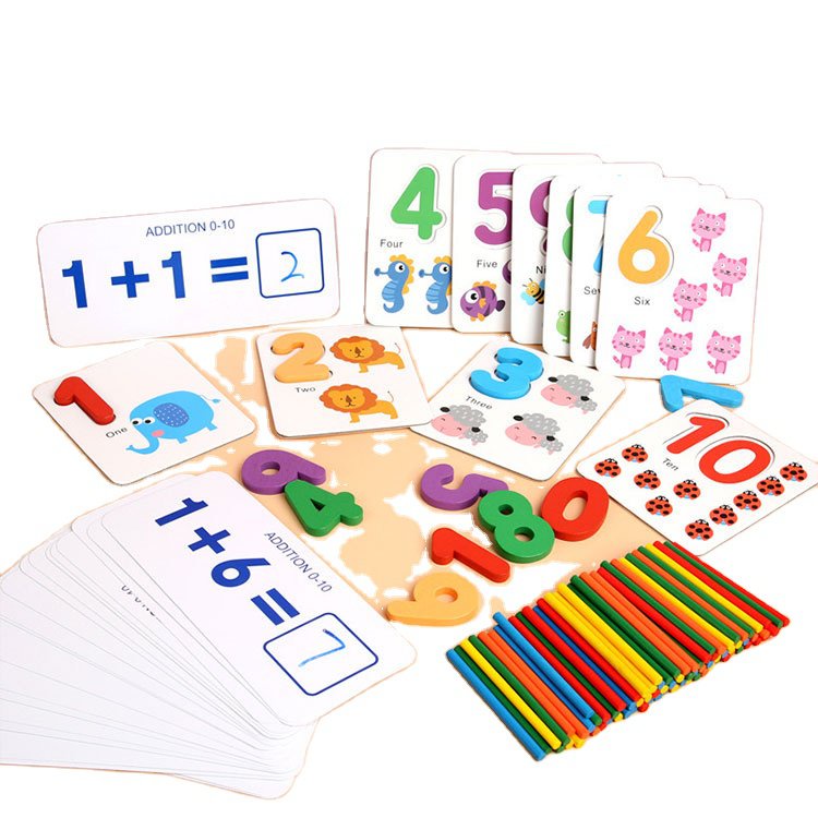 Kindergarten Learning Recognition Enlightenment Teaching Aid Wooden ...