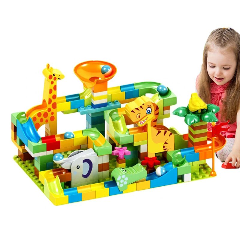 Big Size Marble Race Run Blocks Maze Ball Track Building Blocks Plastic ...