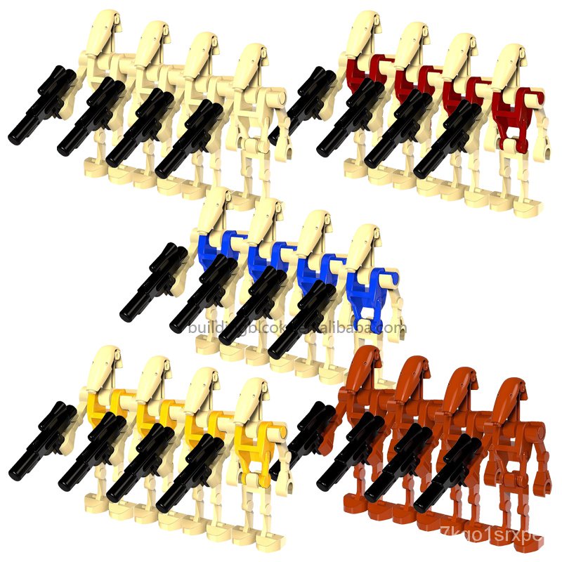 4pcs/lot StarWars Robot Military Battle Droid Figure Model Set Building ...