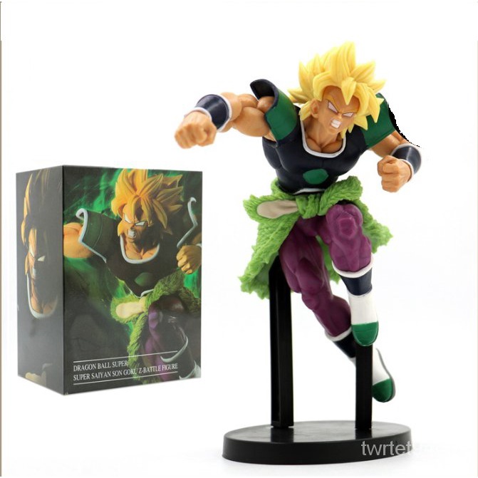 20CM Anime Dragon ball Z Yellow Hair Broly Action Figure Toy | Shopee ...