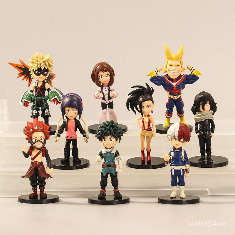 Japanese 8cm 9PCS/SET Anime My Hero Academia Action Figure PVC ...