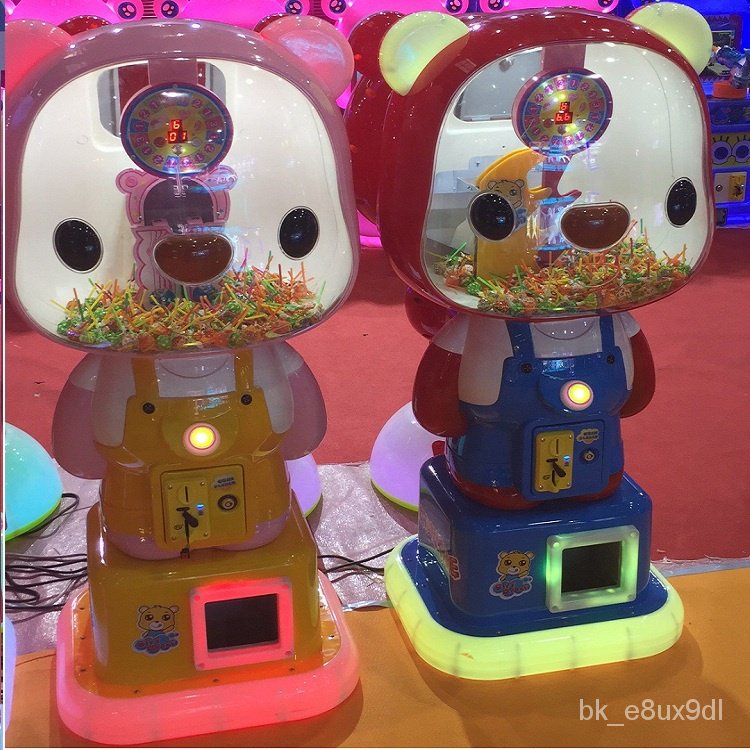 2022 Dinibao newest arcade coin operated machines bear capsule lollipop ...