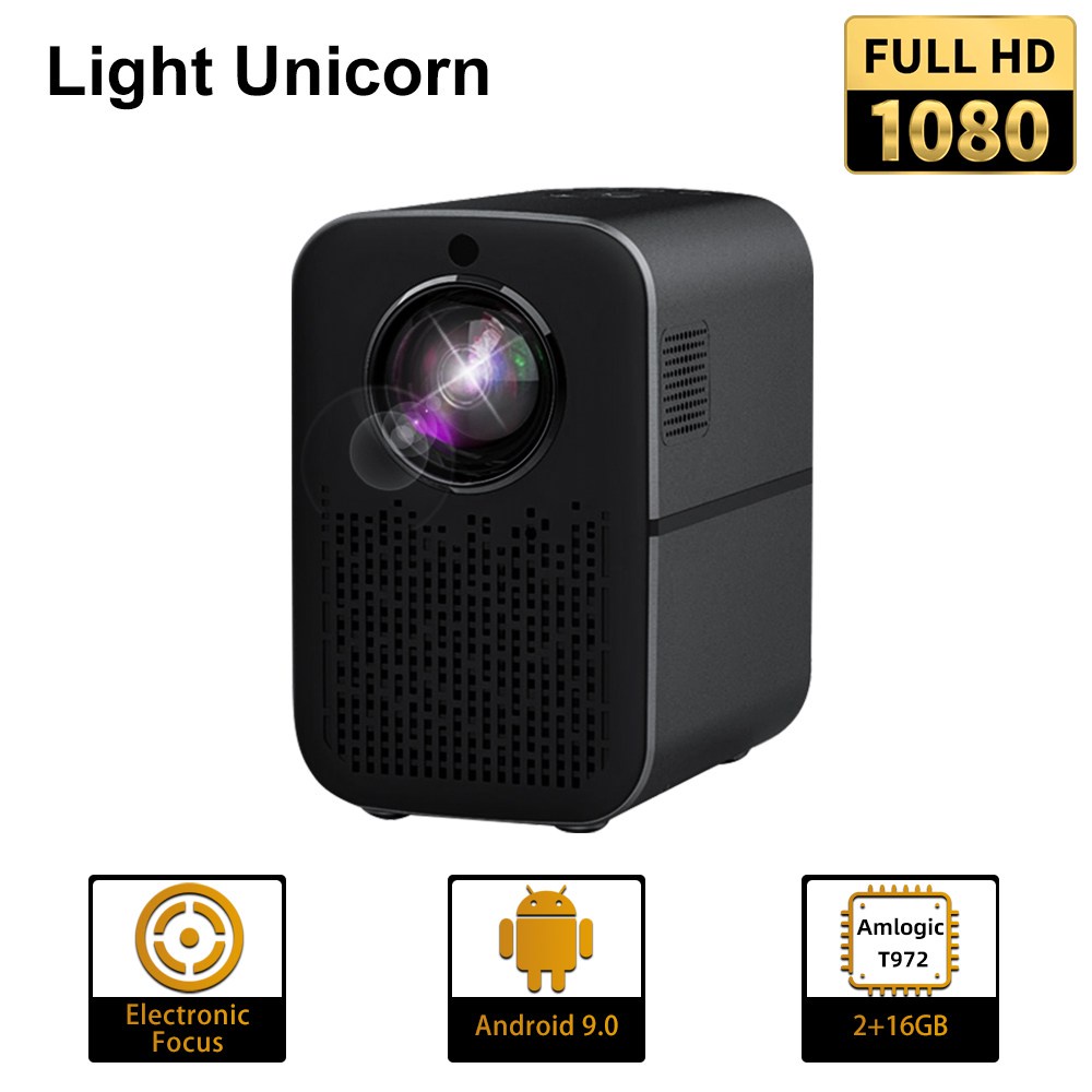 M6A LED Video Projector Full HD 1920x1080 Android 5G Wifi Beamer ...
