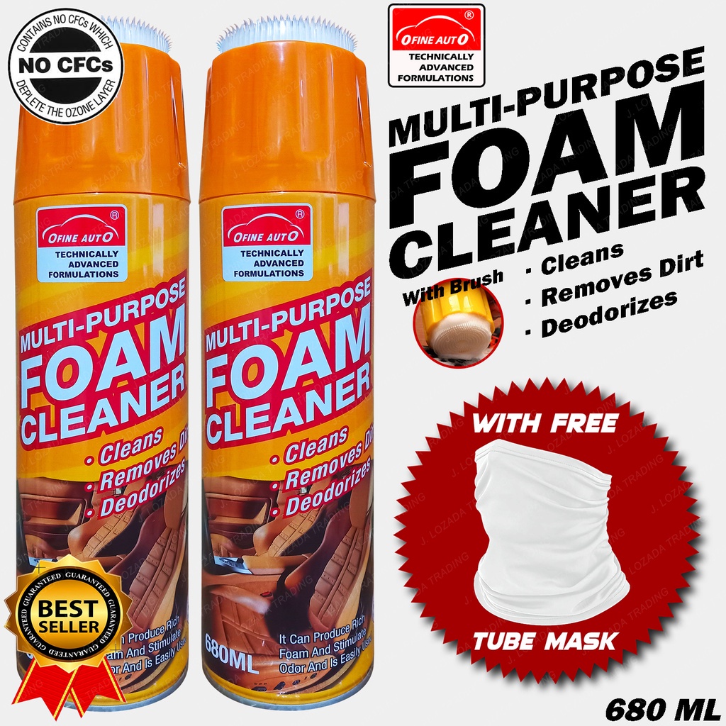 BUY 1 TAKE 1 MULTI PURPOSE FOAM CLEANER DEODORIZER 680ML WITH BRUSH ...