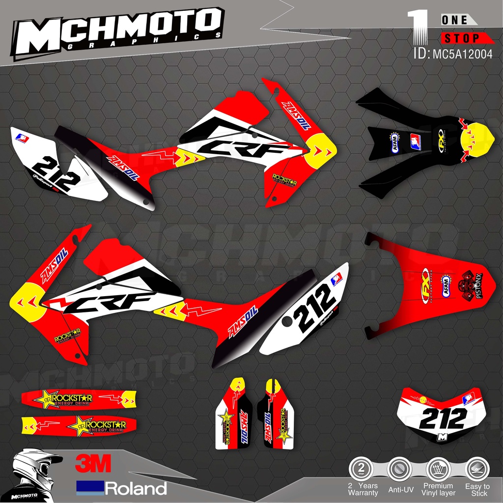 MCH Customized Team Graphics Backgrounds Decals 3M Custom Stickers For ...