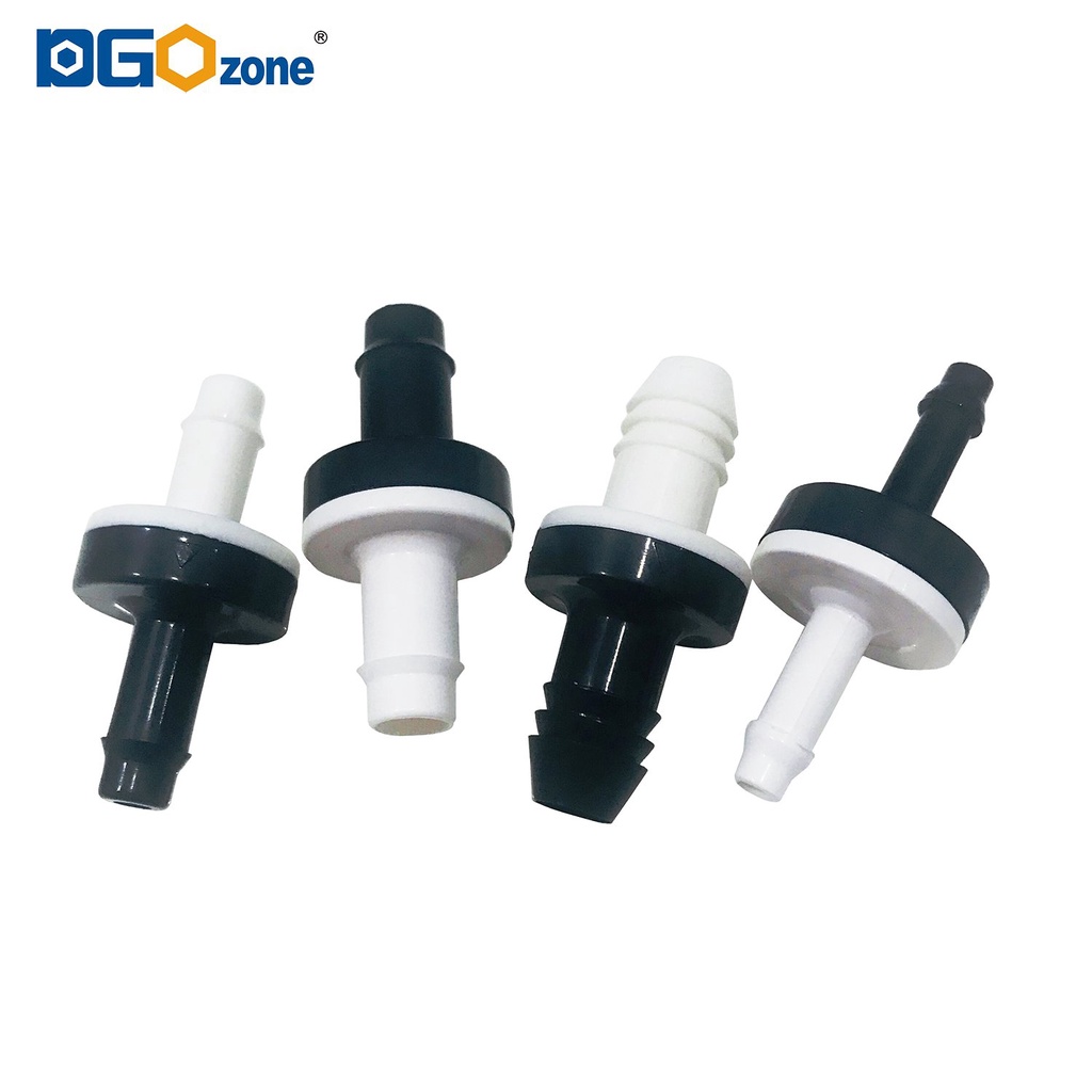 3/16", 1/4", 5/16", 3/8" micro one way air valve mini plastic silicone ...