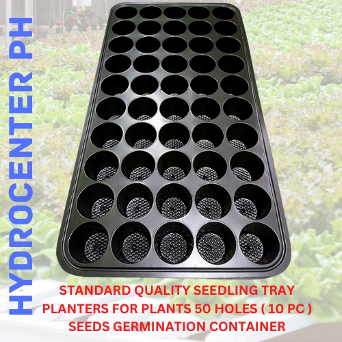 STANDARD QUALITY SEEDLING TRAY PLANTERS FOR PLANTS 50 HOLES ( 10 PC ...