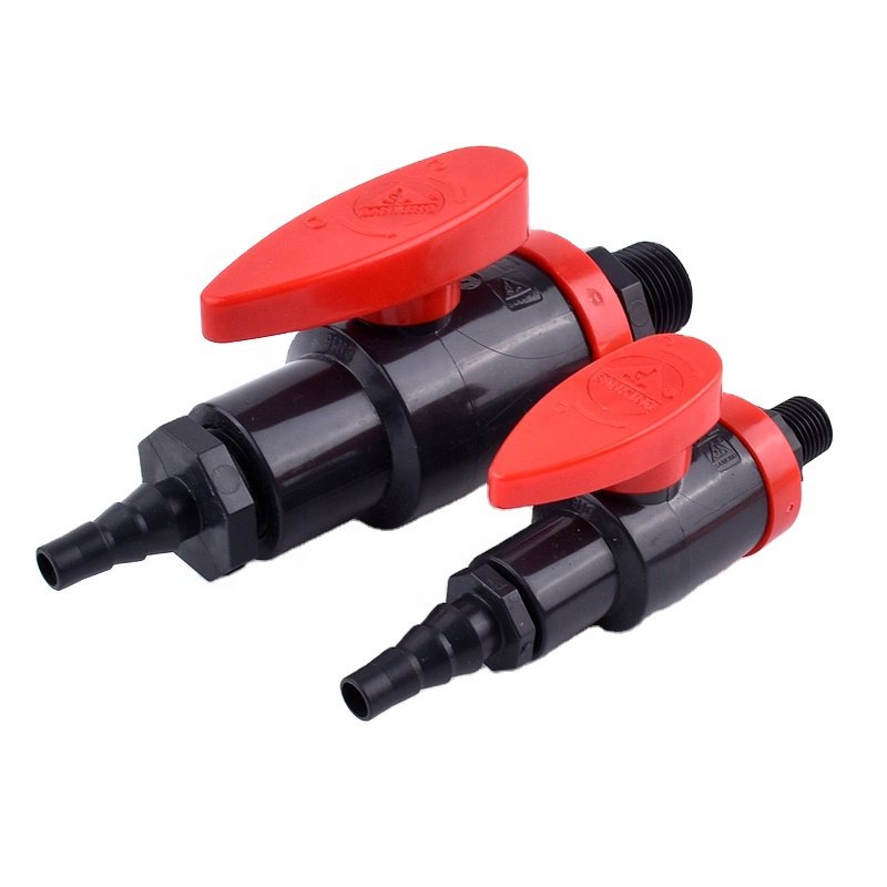 UPVC Plastic Sampling Valve 1/4"-8mm 1/2"-8mm For Chemical Industry ...