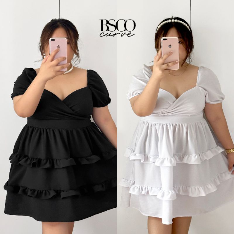 ONHAND BSCO CURVE PLUS SIZE XL-6XL HOLLY KOREAN STYLE DOLL DRESS KOREAN ...