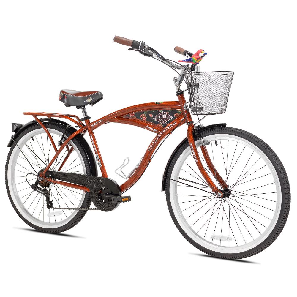 Kent 26"; Margaritaville Men's Cruiser Bike, Wood Grain Color,Custom ...