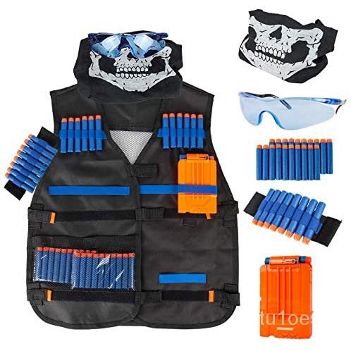 Tactical Vest Kit for Ner f Guns Elite Series Bullet Proof Police Vest ...