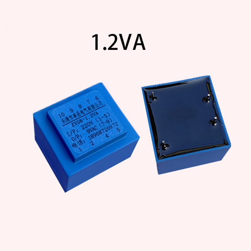 EI 1.2W 1.2VA AC 220V To AC 6V 9V 12V Mini Sealed Type Plug In PCB Board 4 Pin Needle Power ...
