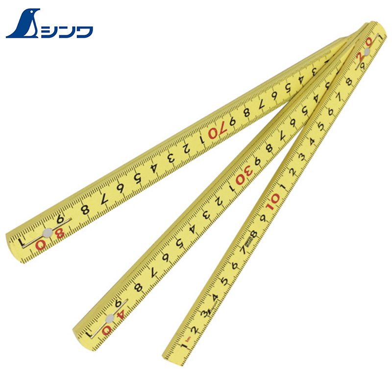 Japanese Penguin SHINWA glass fiber insulated folding ruler plastic ...