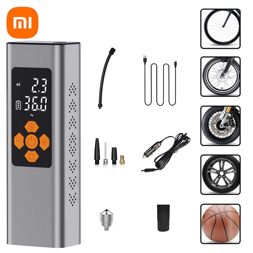 Xiaomi Portable Electric Air Compressor S10 Led Type-C Mini Wireless ...