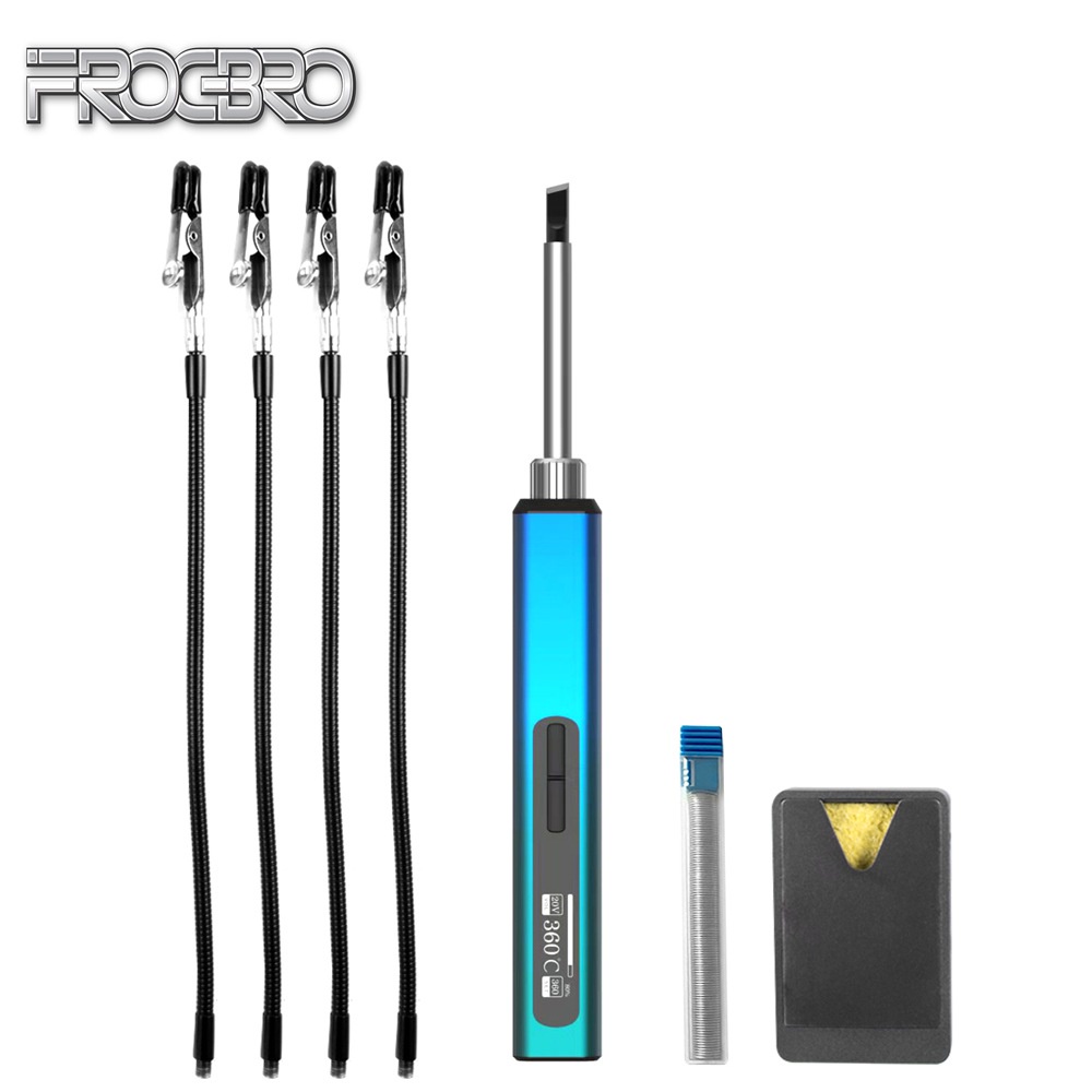 FrogBro 65W Cordless Soldering Iron Adjustable Temperature 80℃-420 ...