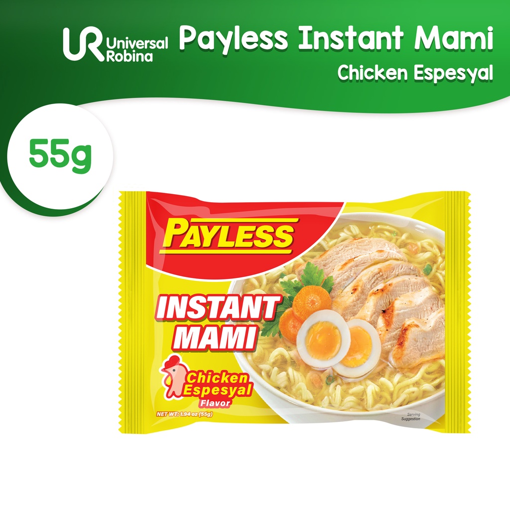 Payless Instant Mami Chicken Espesyal (55g) | Shopee Philippines