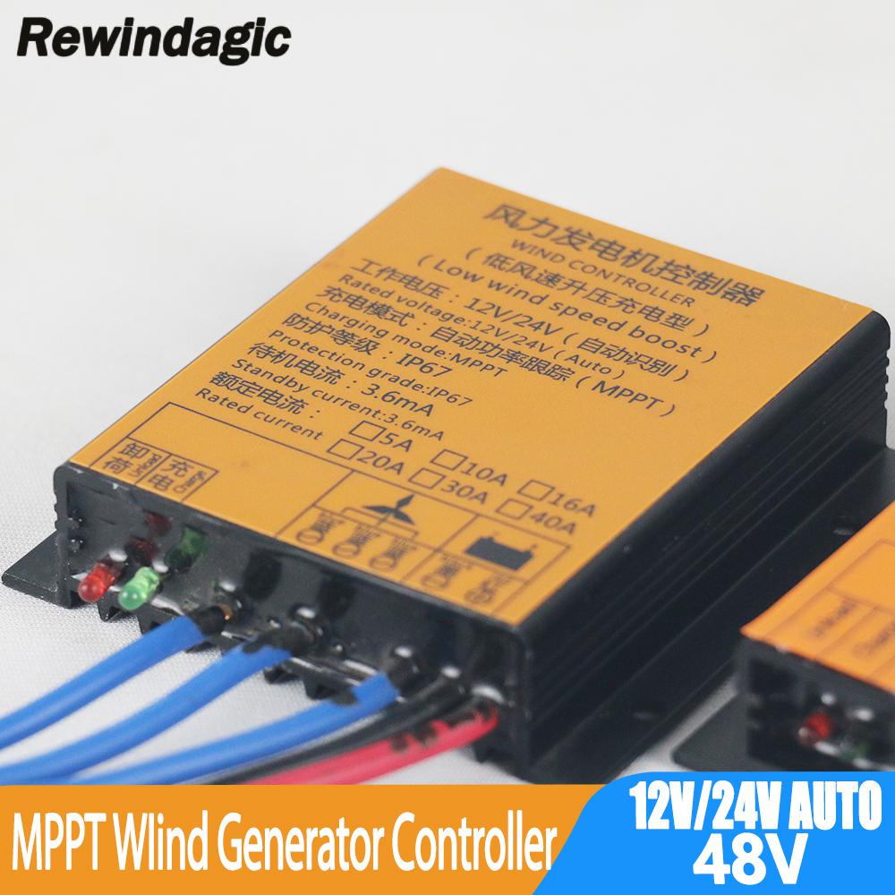 Factory 12v 24v AUTO 48V MPPT Charge Controller for Wind Turbine ...