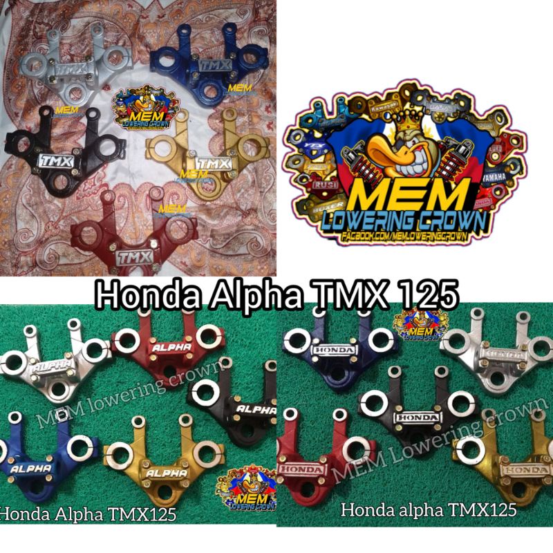 Honda Alpha TMX 125 lowering crown butterfly | Shopee Philippines