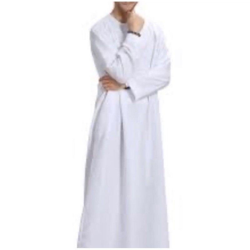 Men's Thobe Arabic Dress Islamic Jubah Clothing Thobe Kimon Adult ...