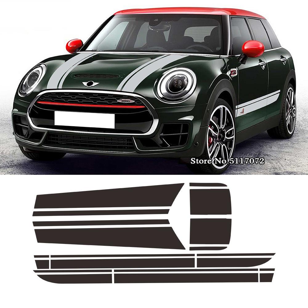 Car Hood Bonnet Racing Stripes Engine Cover Trunk Rear Side Stripes ...