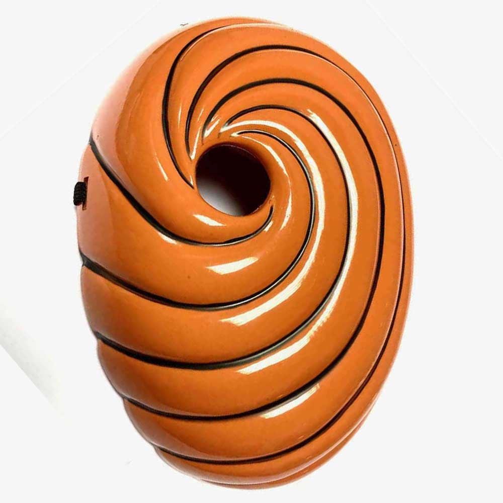 ORANGE Halloween PLASTIC Mask Adult size Suitable for Tobi Cosplay ...