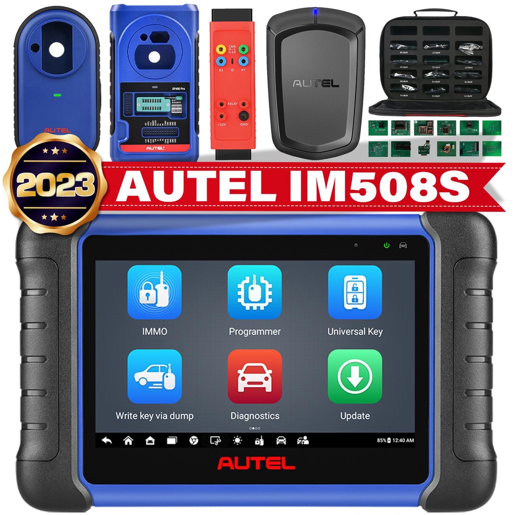 Autel Key Programmer IM508S Car Diagnostic Tool 2023 IMMO Anti-Theft ...