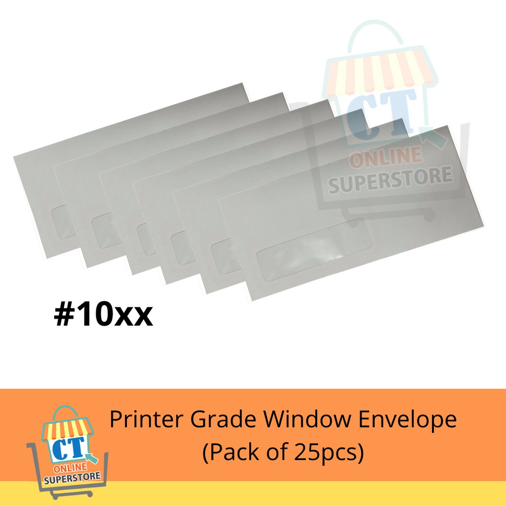 ஐPrinter Grade Window Envelope #10xx (Pack of 25pcs) | Shopee Philippines