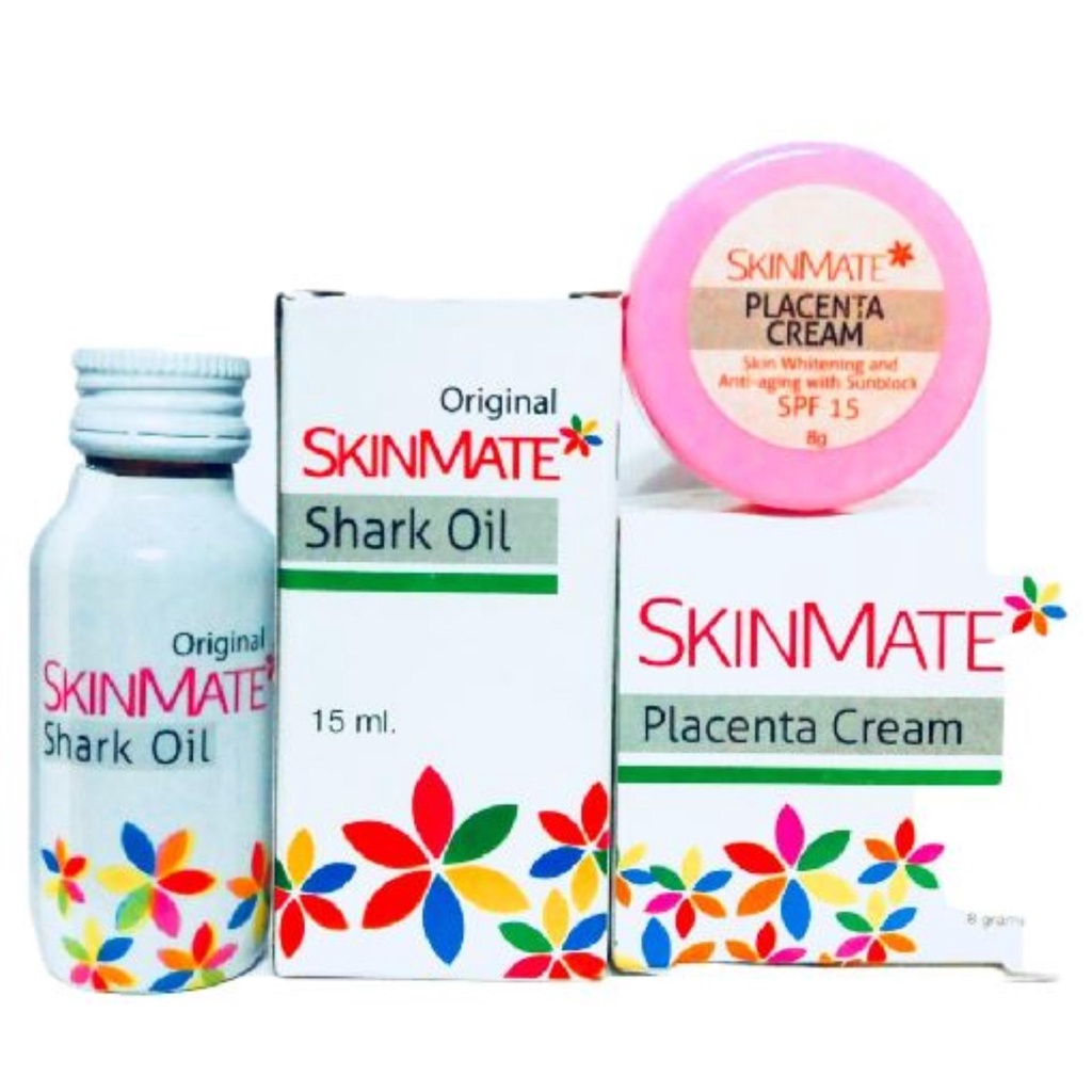 ♣Skinmate Shark Oil 15ml and Placenta Cream Set | Shopee Philippines