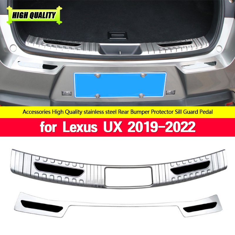 For Lexus UX 2019 2020 2021 2022 stainless steel Rear Bumper Protector ...
