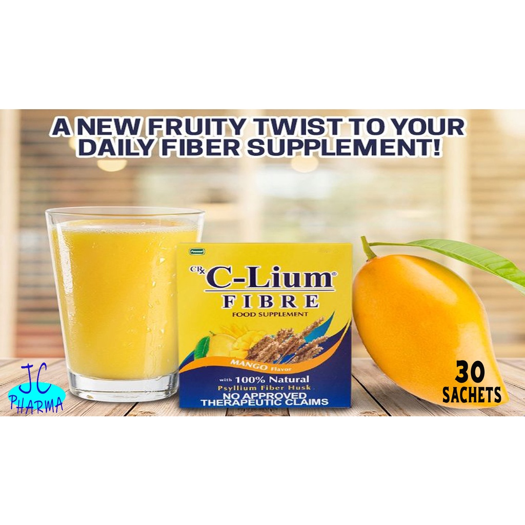 Authentic C-LIUM FIBRE Food Supplement Mango Flavor (30 sachets ...