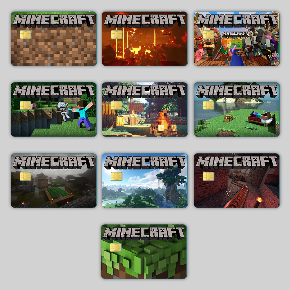 Minecraft ATM Card Sticker or Skin - Design | Shopee Philippines