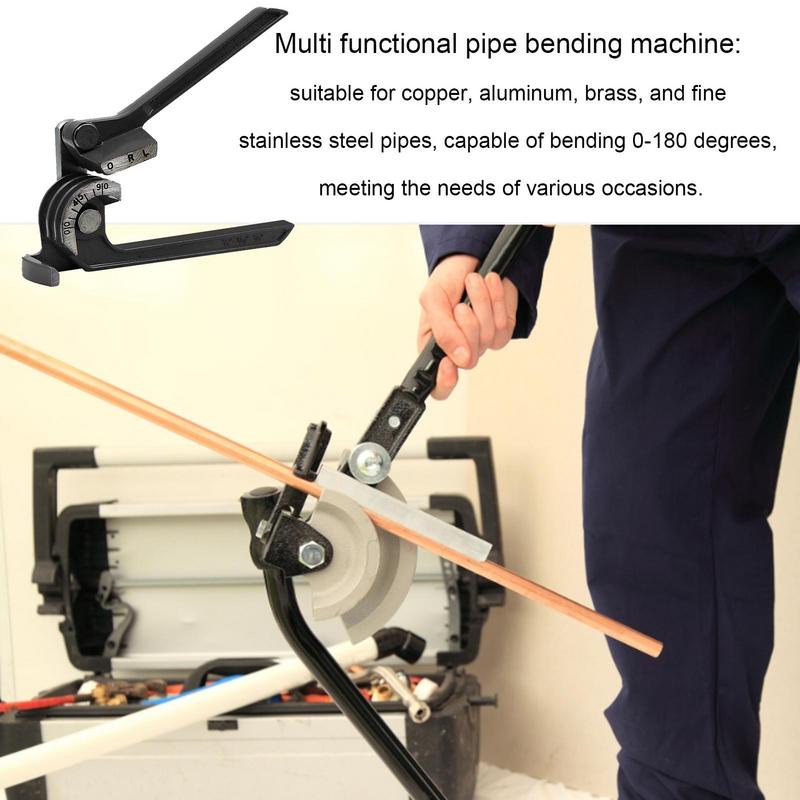 Manual Tube Bender 180 Degrees Tubing Bender Portable Metal Tube & Pipe ...