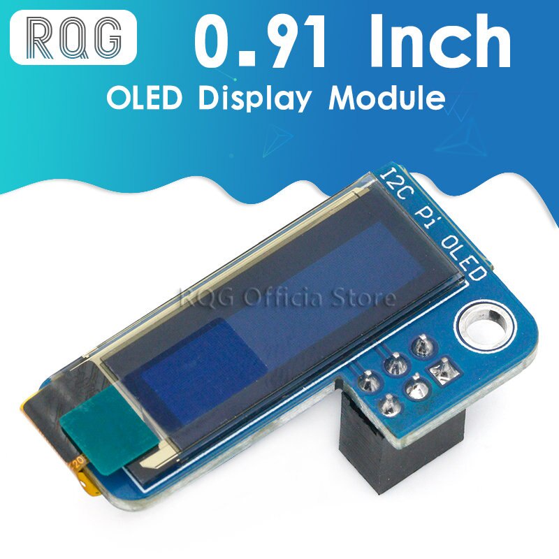0.91inch OLED 128x32 I2C IIC SSD1306 Blue OLED Display Module for RPI ... 0.91inch OLED 128x32 I2C IIC SSD1306 Blue OLED Display Module for RPI ...
