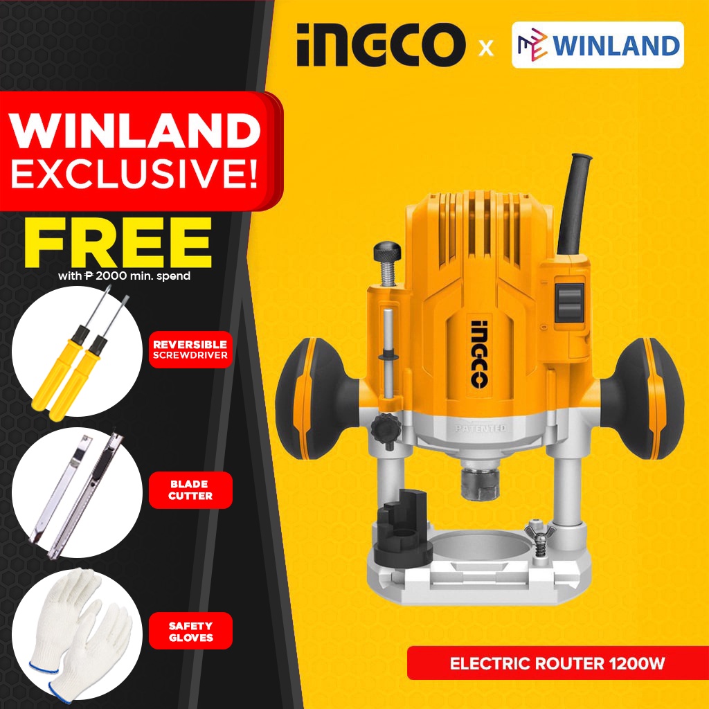 INGCO by Winland Electric Router RT12008 1200W ING-PT | Shopee Philippines
